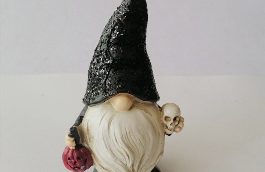 Halloween Gnome with Skull Pumpkin - The Gnome Shop