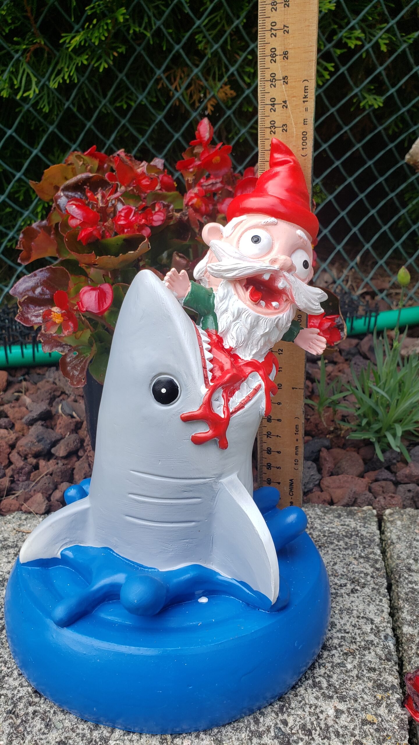 Shark Eating Garden Gnome - The Gnome Shop