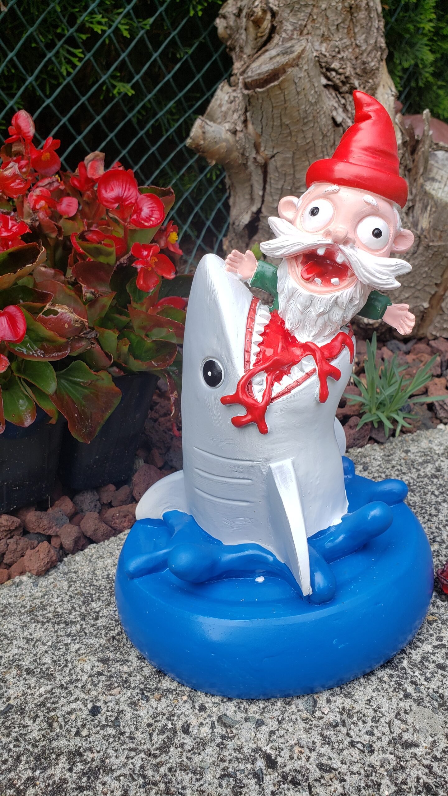 Shark Eating Garden Gnome - The Gnome Shop