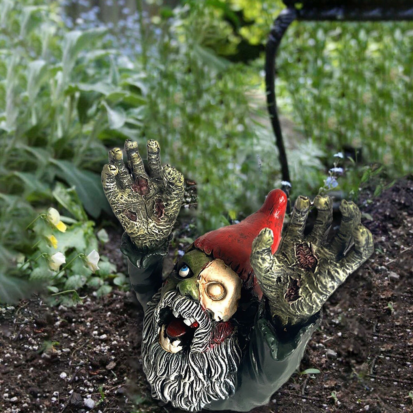 Zombie Gnome Climbing out - The Gnome Shop