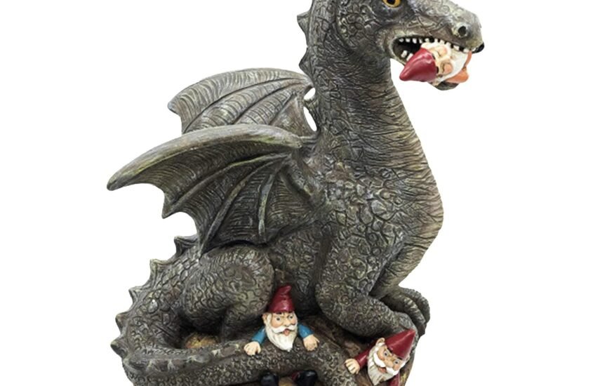 Dragon Eating Gnomes Garden - The Gnome Shop.