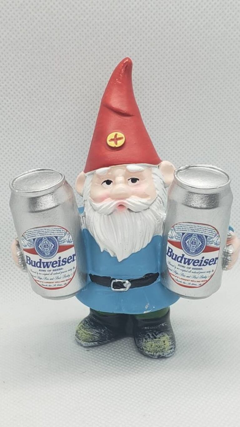 Beer Garden Gnomes - Garden Gnome Drinking Beer