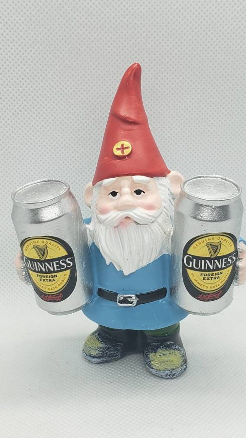 Beer Garden Gnomes - Garden Gnome Drinking Beer