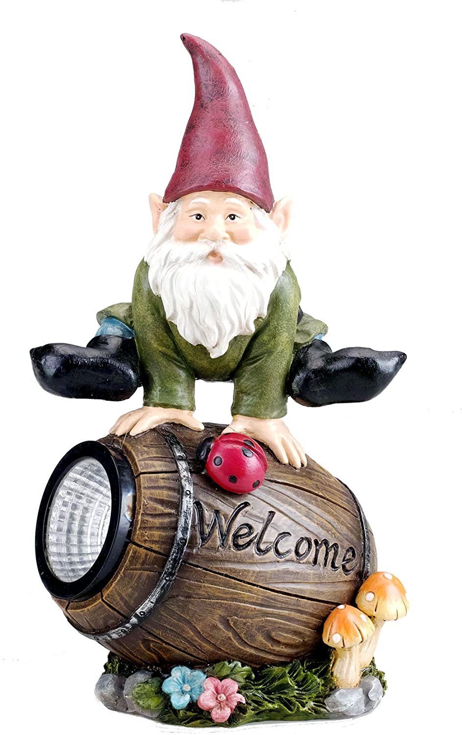 Gnome on Barrel - The Gnome Shop